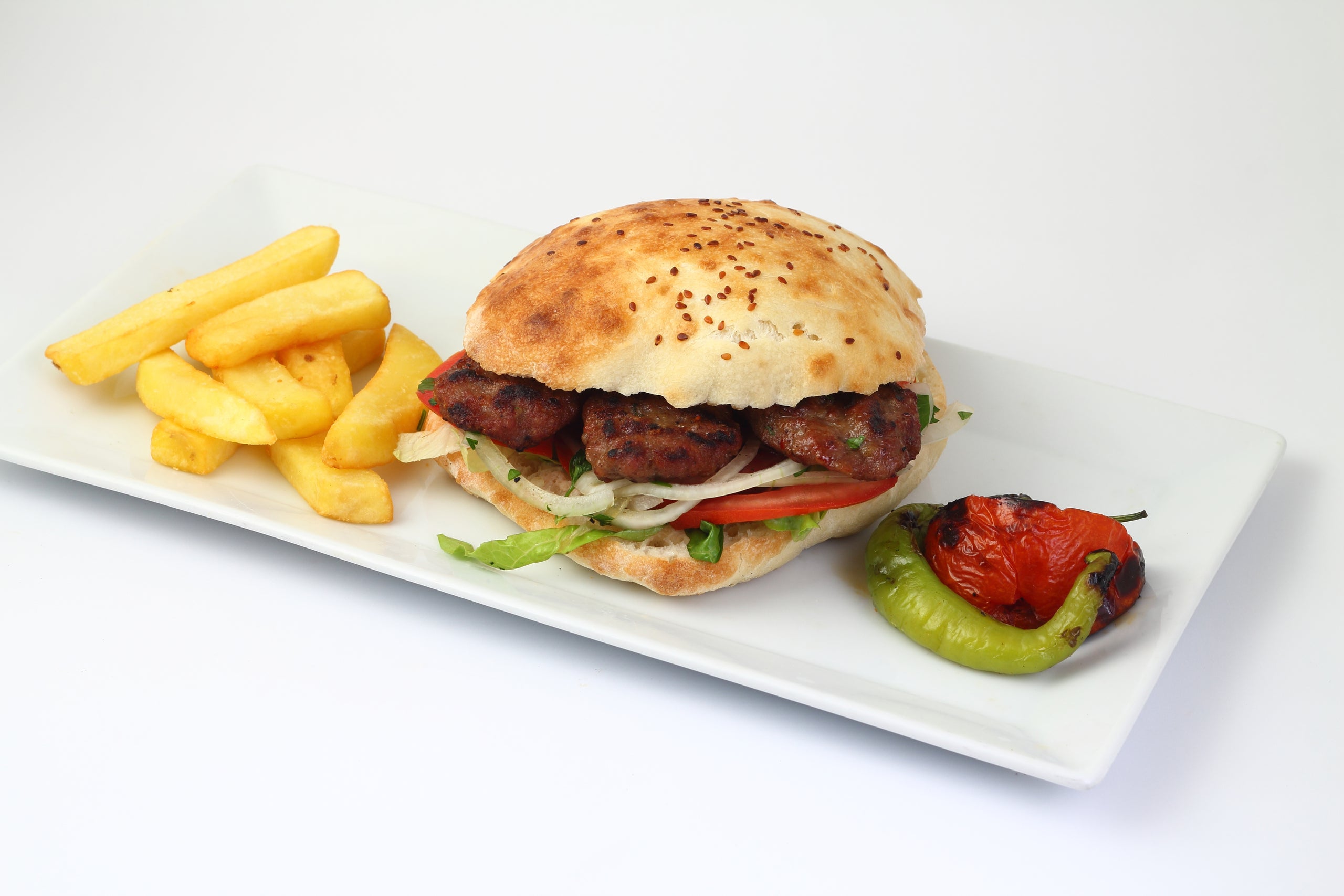 Kofteh Kebap Sandwich (Tombick bread) | Doner Delight